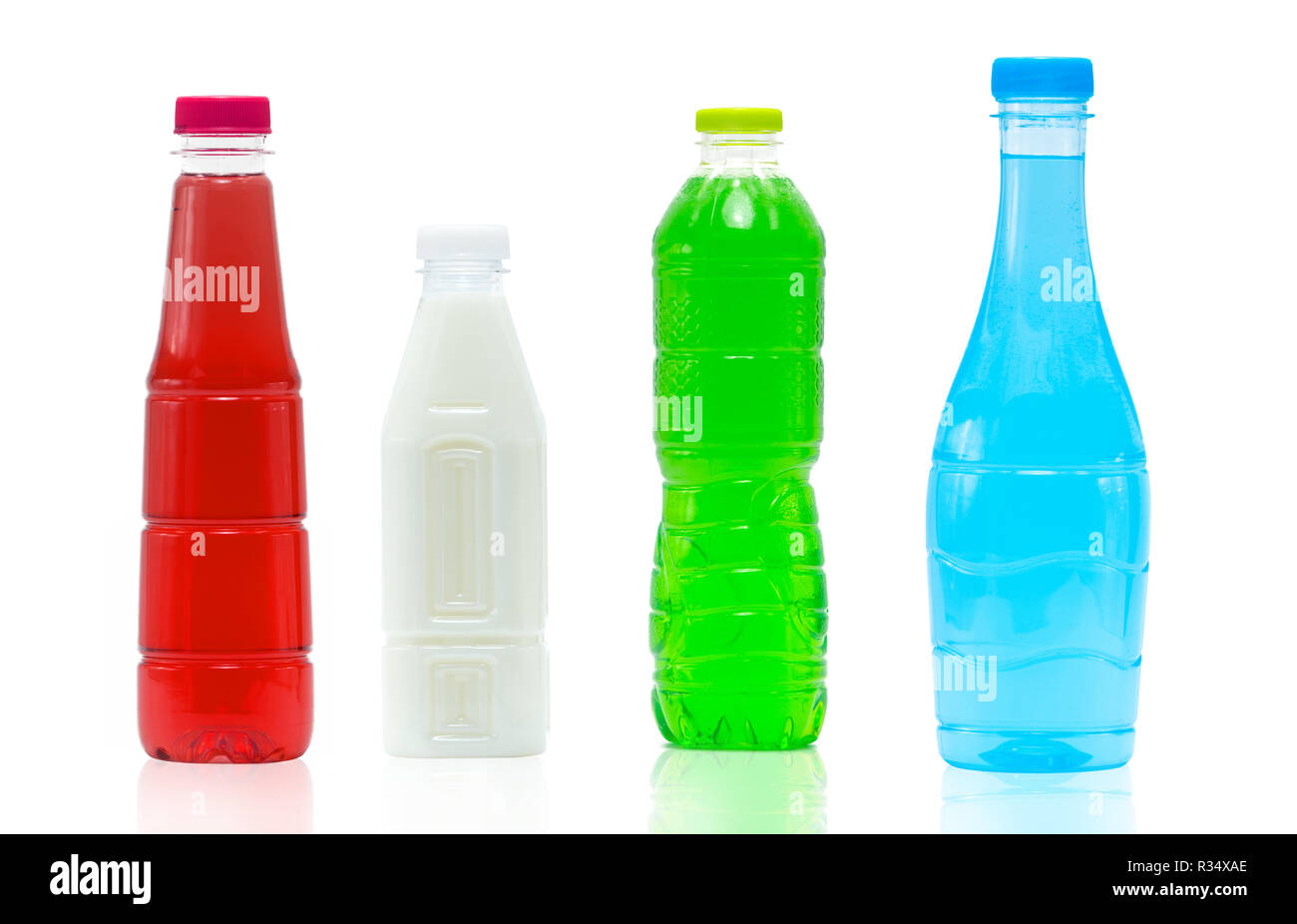 Boisson gazeuse dans une bouteille de plastique et la conception de l ...