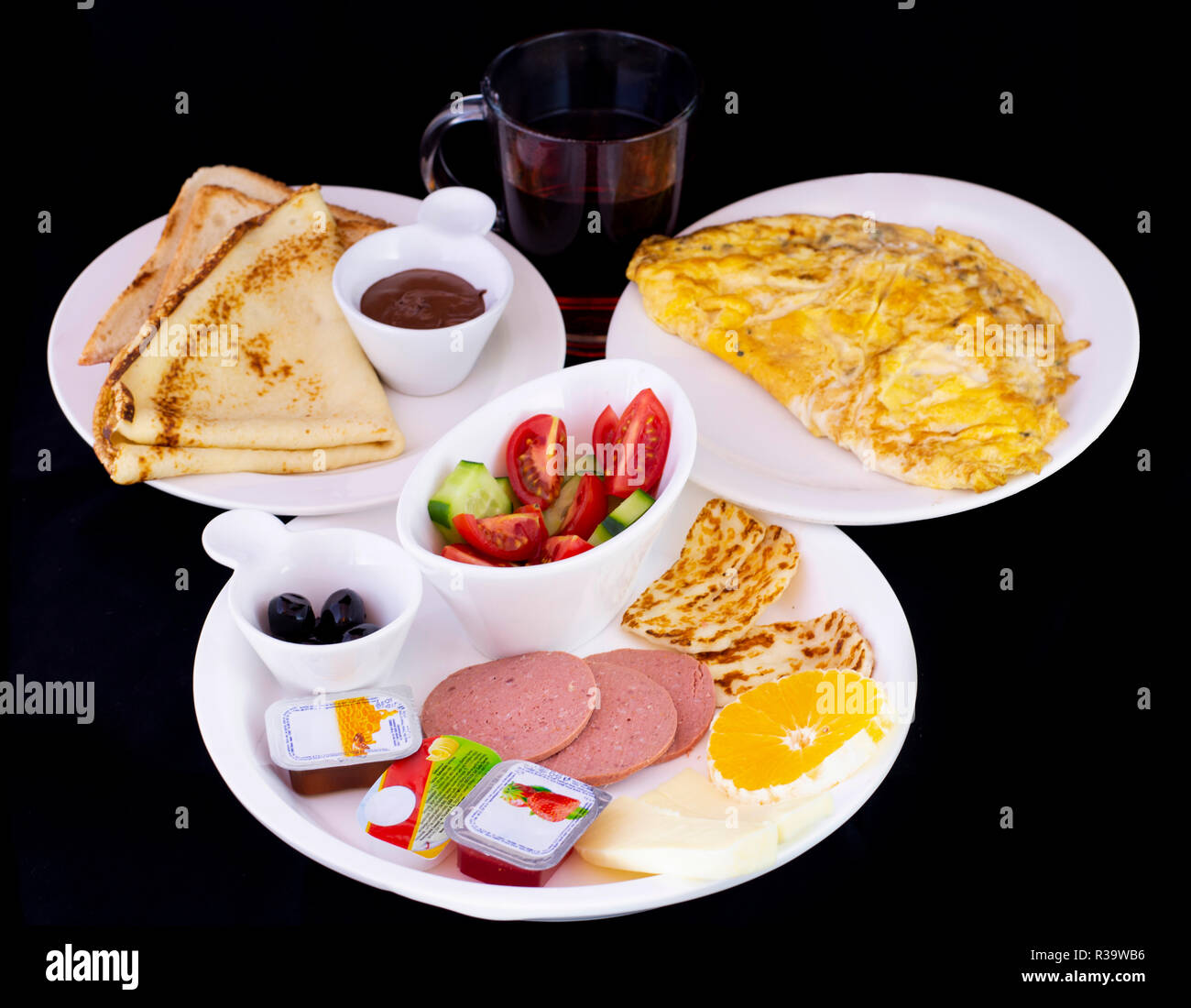 Turkish breakfast salami Banque de photographies et d’images à haute ...