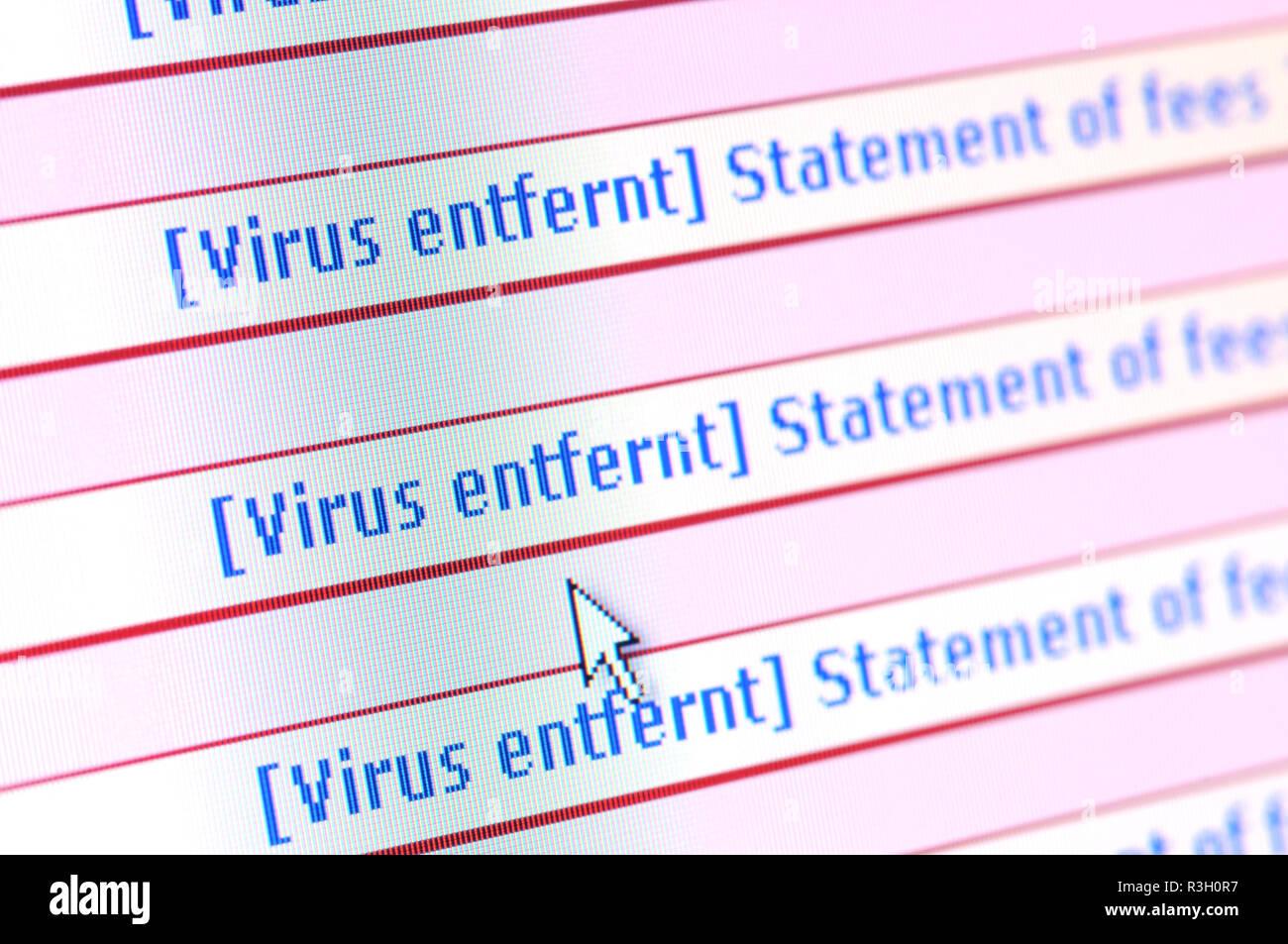 Les virus informatiques Banque de photographies et d’images à haute ...