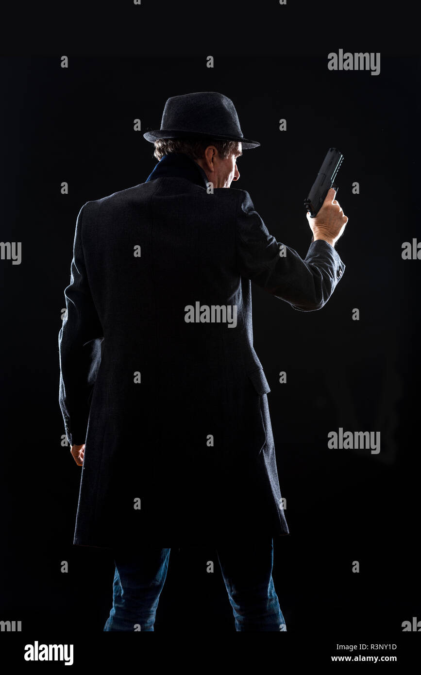 Secret agent silhouette Banque de photographies et d’images à haute ...