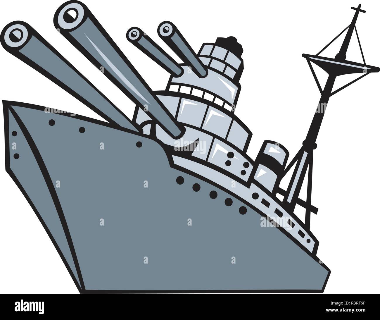 Naval cannon Banque d'images vectorielles - Alamy