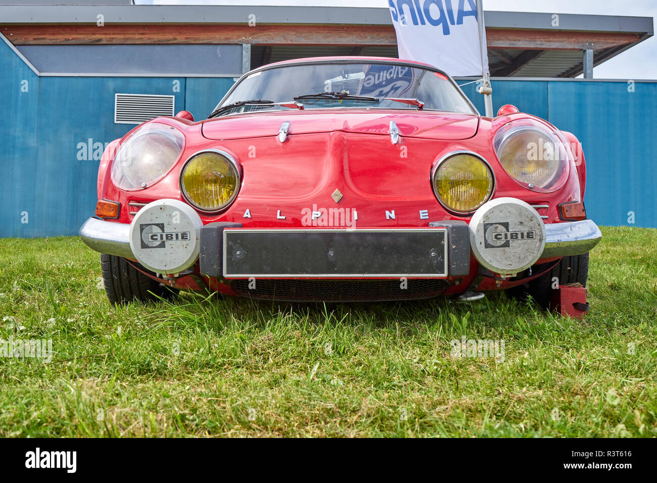 Houtaud/Bourgogne/France/Juin 2018 : Rouge 1960 Renault Alpine A110 ...