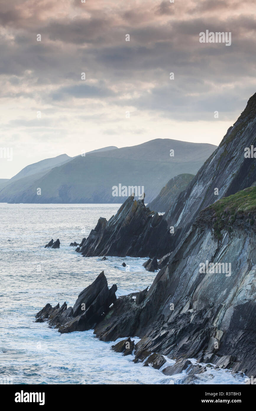 L'Irlande, le comté de Kerry, péninsule de Dingle, Slea Head, Dunquin ...
