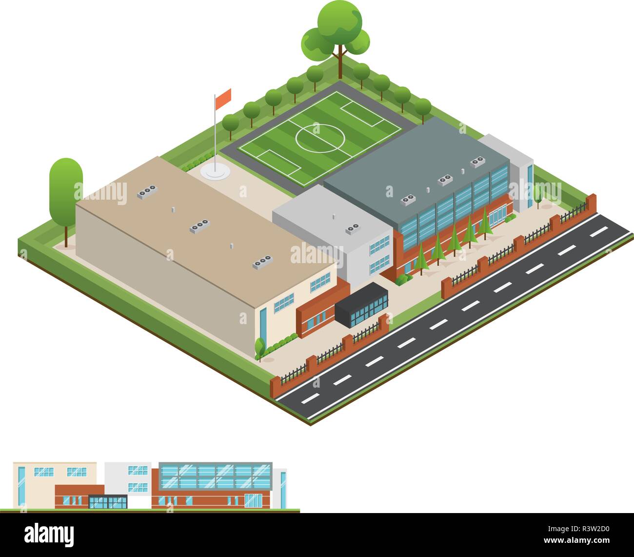 Batiment scolaire moderne Banque de photographies et d’images à haute ...