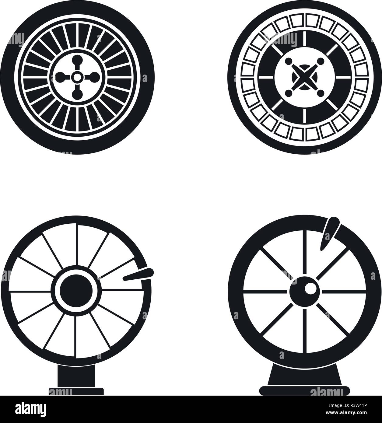 Roue de roulette pictogramme Banque de photographies et d’images à ...