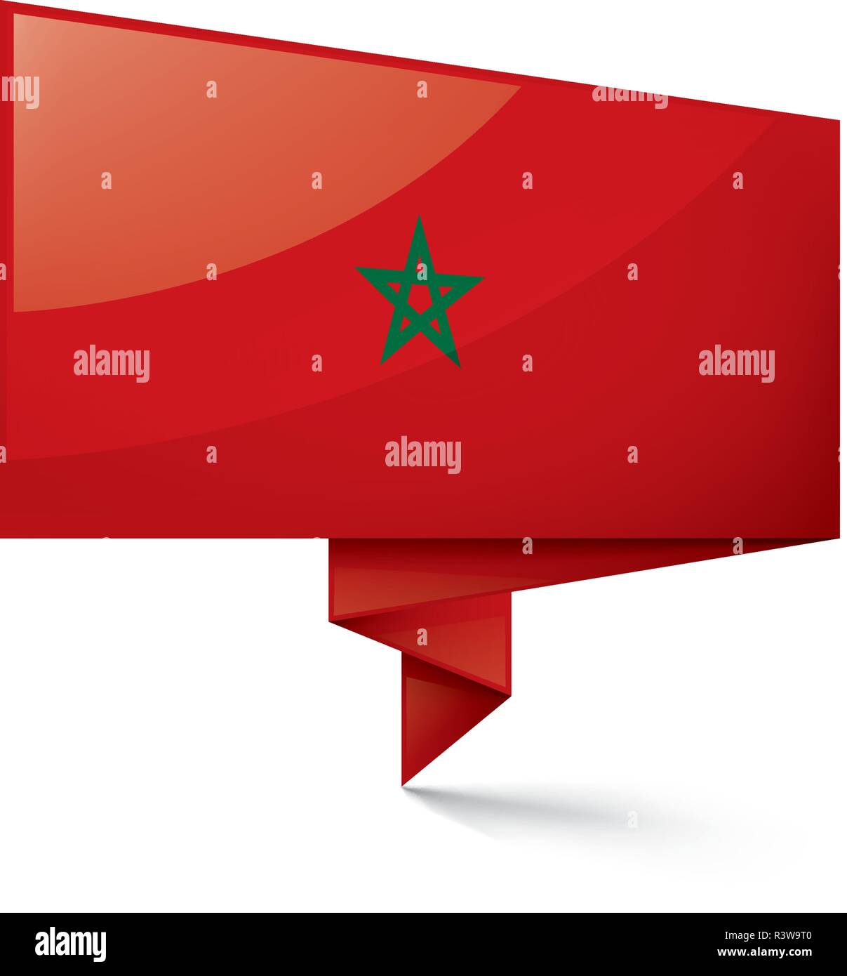 Drapeau national marocain Banque d'images vectorielles - Alamy