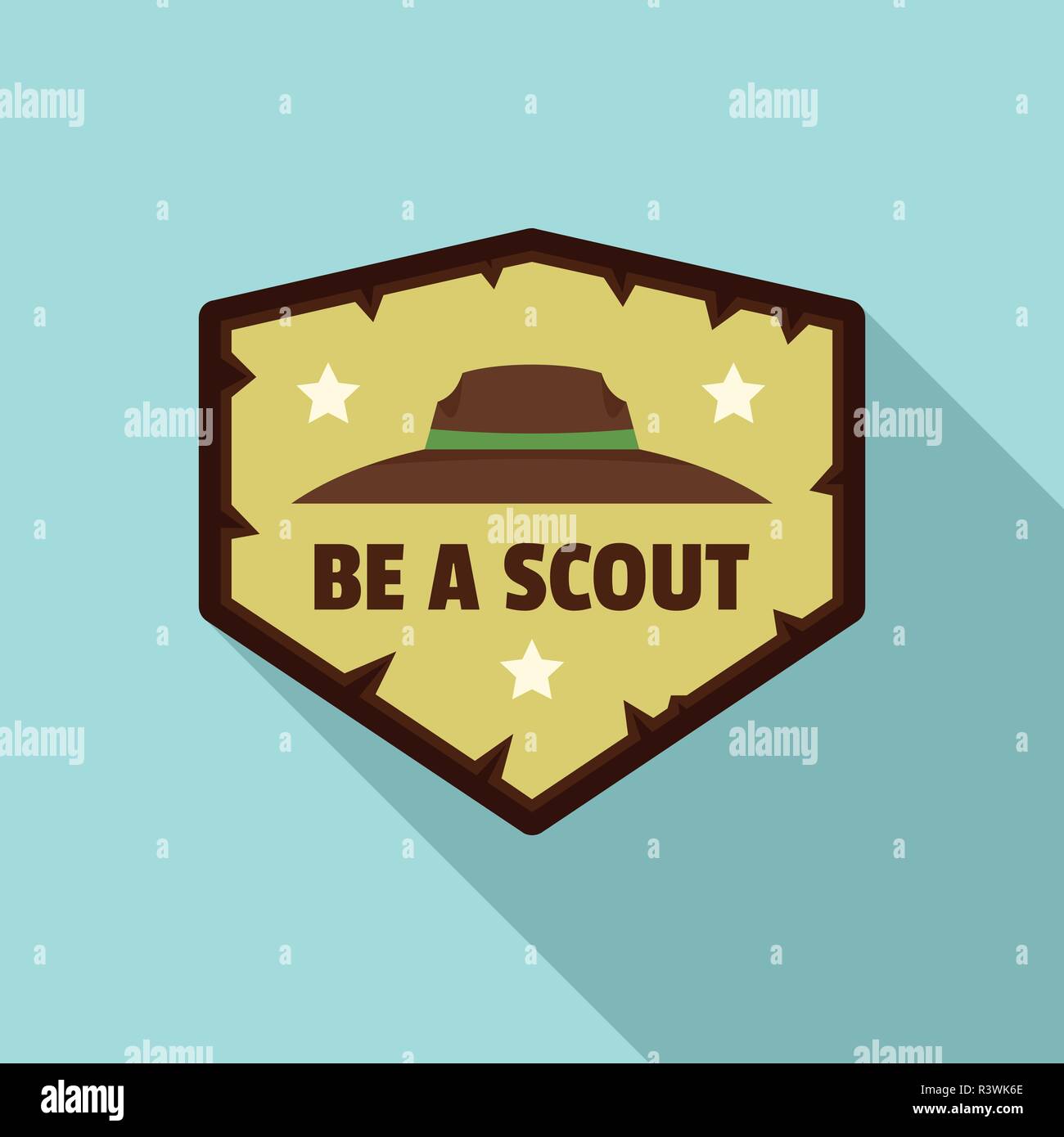 Être scout logo. Télévision illustration d'être scout logo vector pour ...