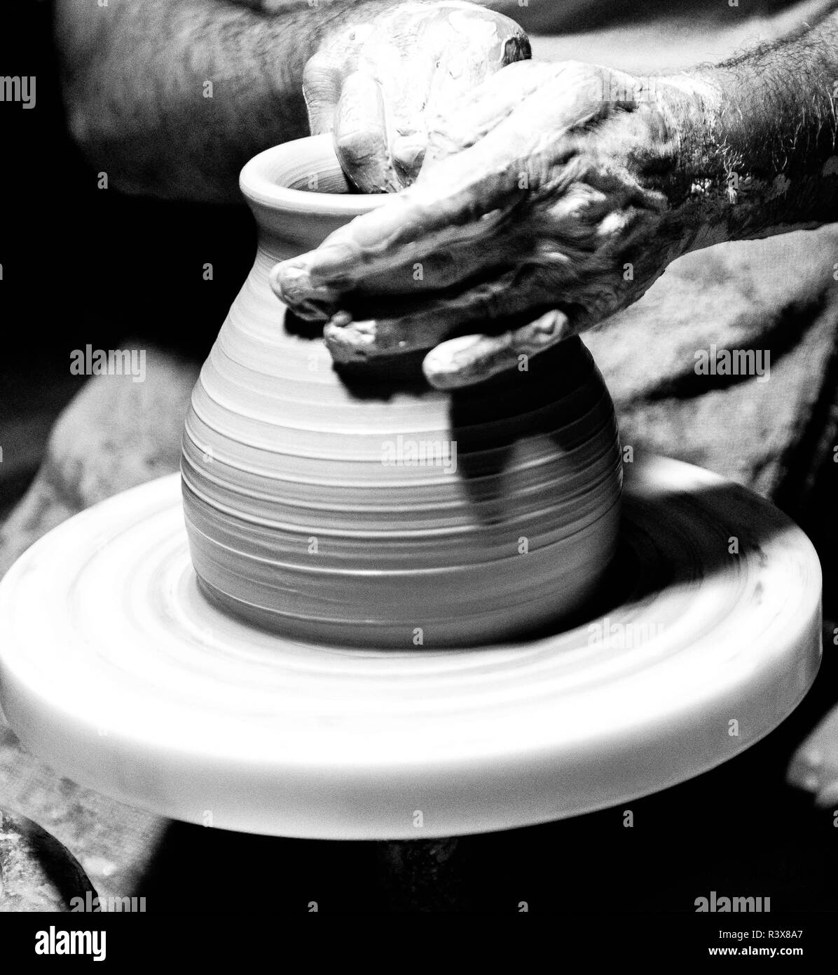 Atelier de poterie Banque d'images noir et blanc - Alamy