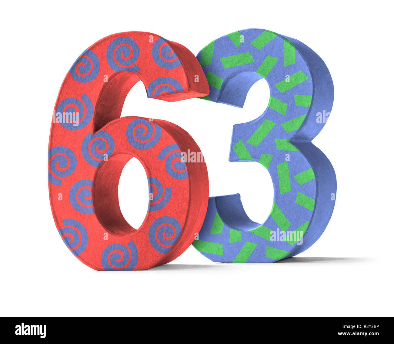 Anniversaire de 63 ans Banque d'images détourées - Alamy