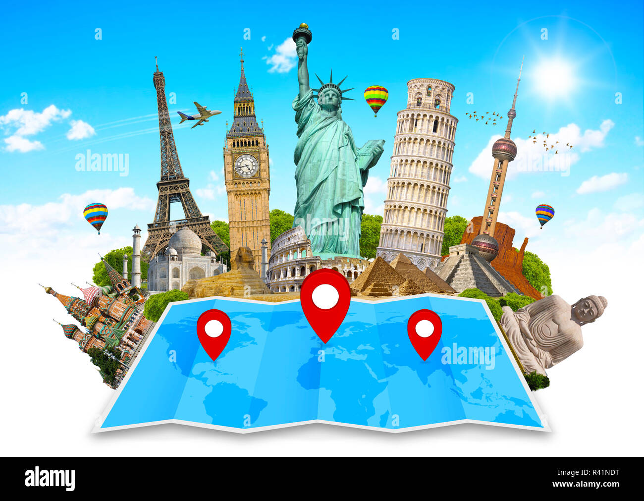 Monuments célèbres du monde Photo Stock - Alamy