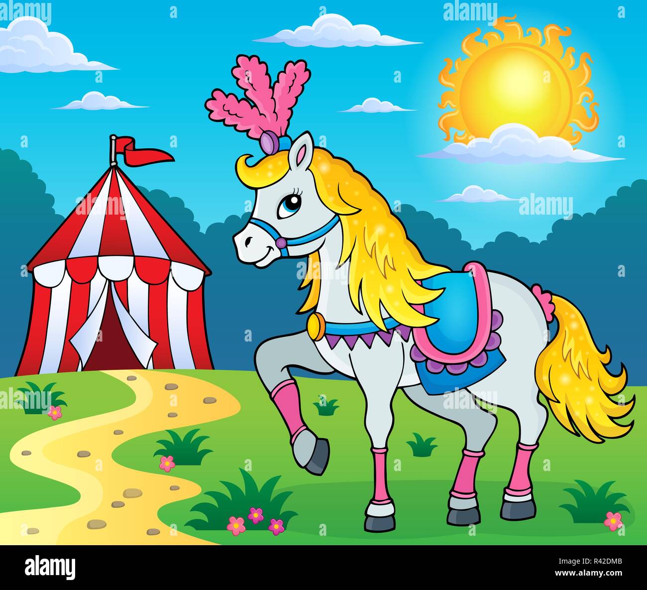 Cirque poney Banque de photographies et d’images à haute résolution - Alamy