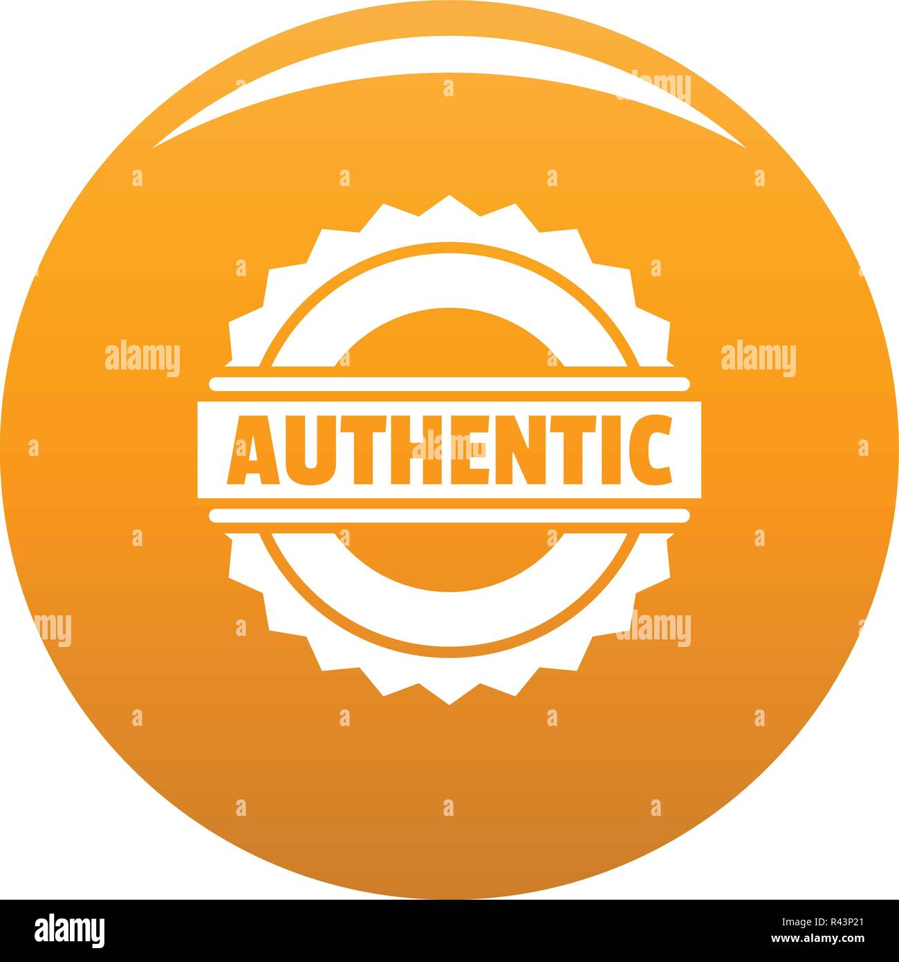 Logo authentique. Simple illustration de l'authentique logo vector pour ...