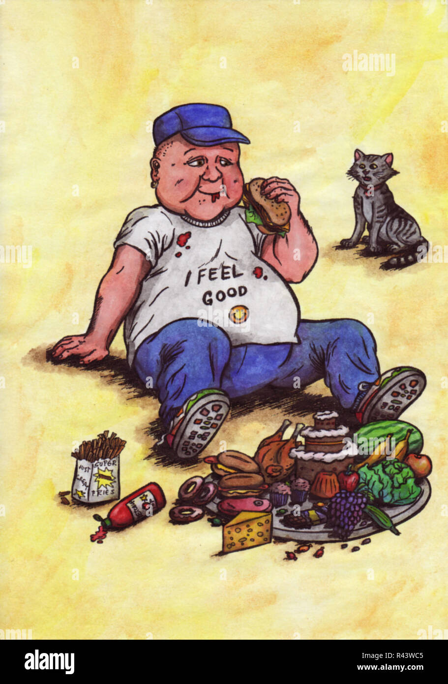 Obese humour Banque de photographies et d’images à haute résolution - Alamy