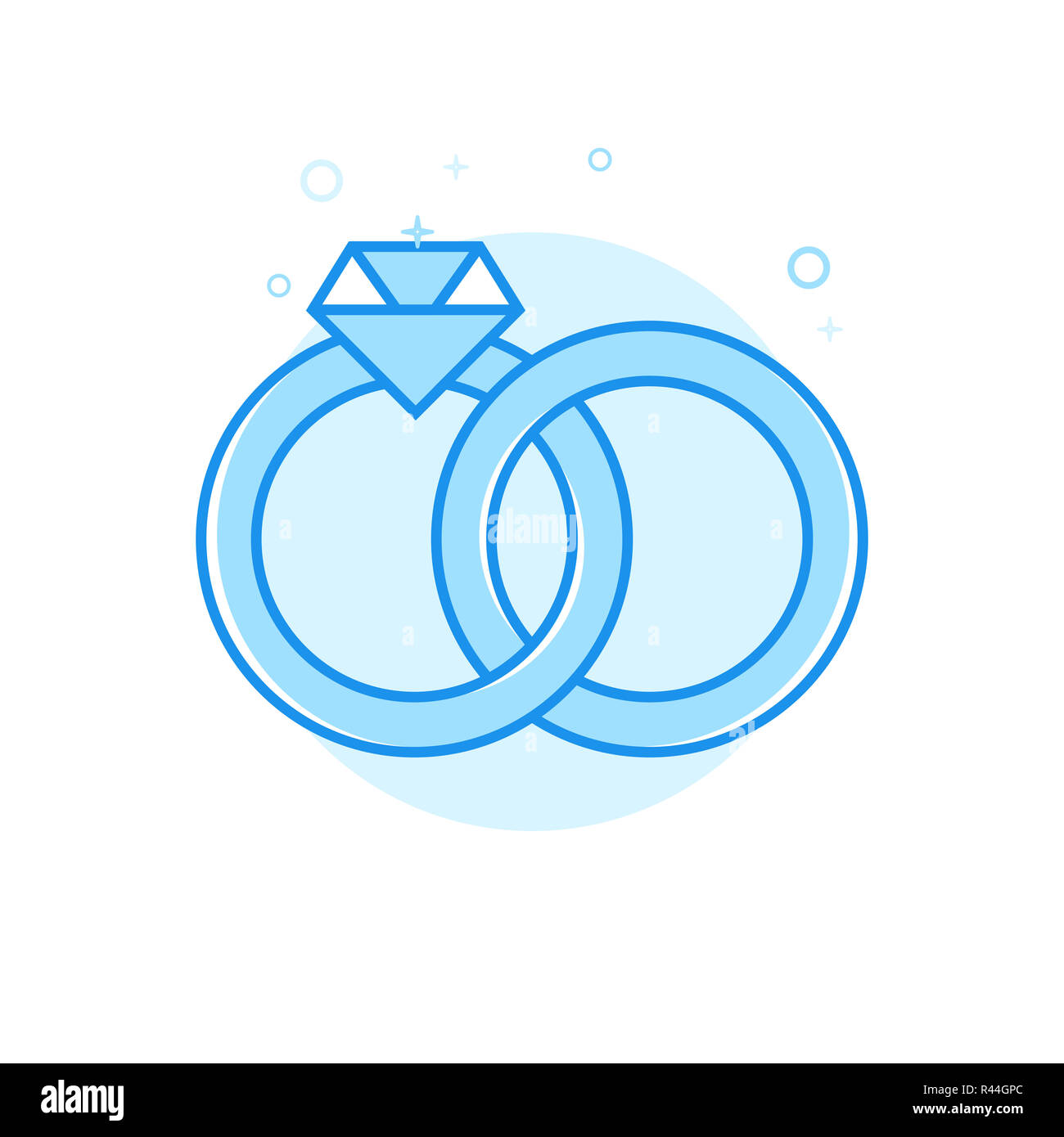 Bagues de télévision Icône. Symbole de mariage, le pictogramme, signe ...