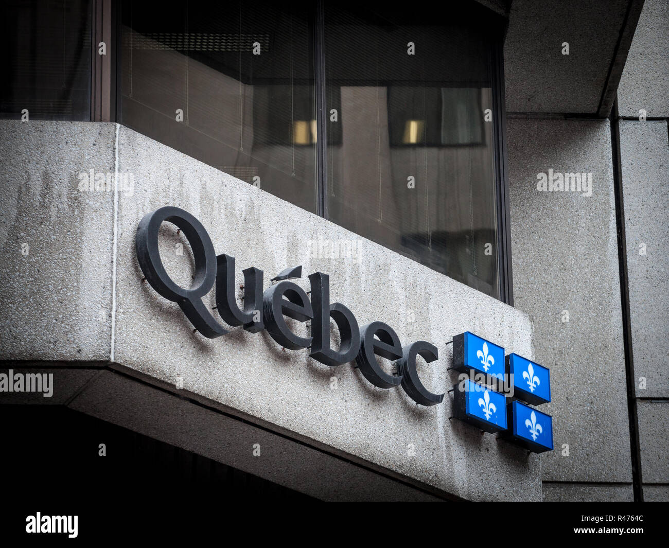 Montréal, Canada - le 3 novembre 2018 : Logo du gouvernement provincial ...