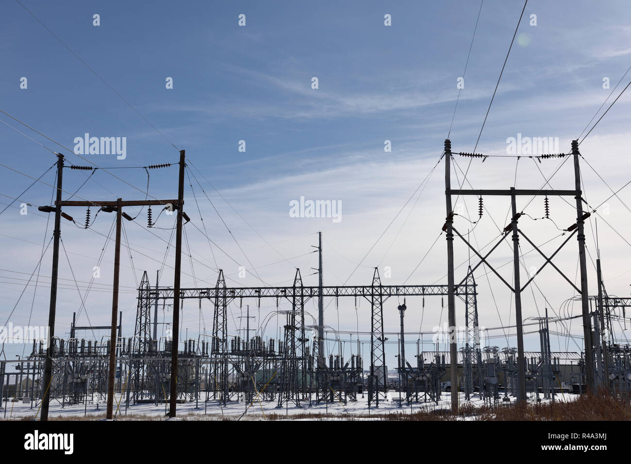 L'infrastructure du réseau électrique de l'énergie, les services ...