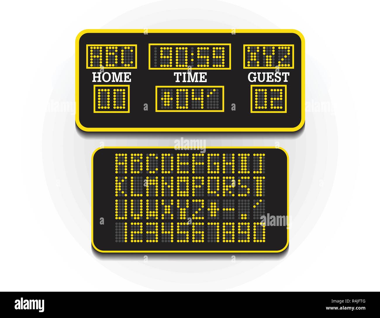 Football stadium billboard Banque d'images vectorielles - Alamy