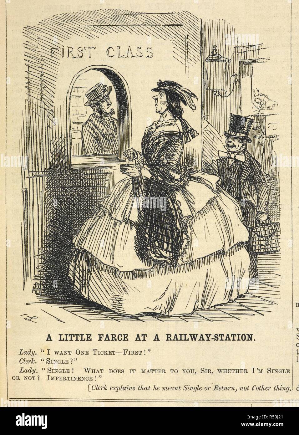 Punch cartoon railway Banque de photographies et d’images à haute ...