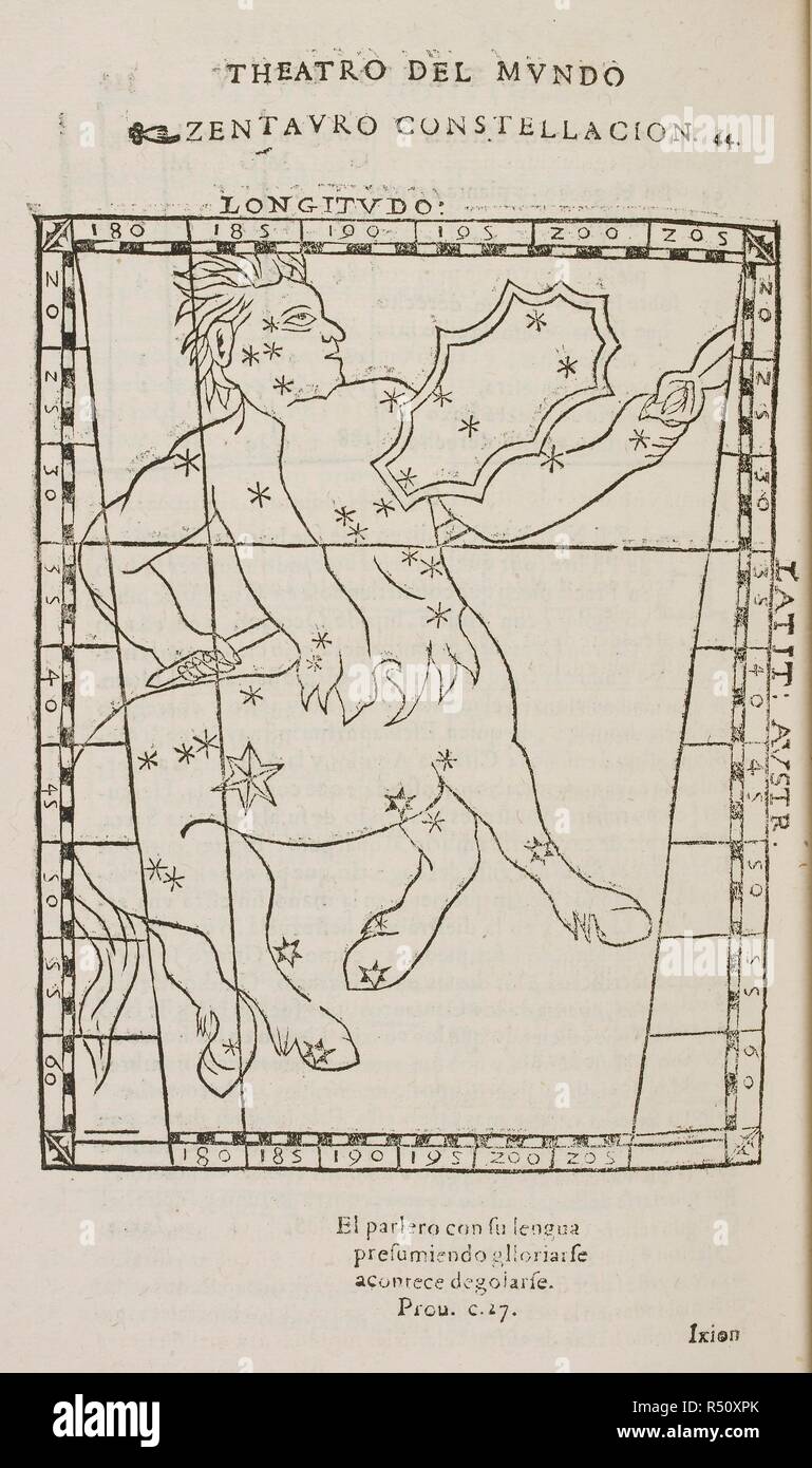 Constellations et corps célestes. Le Centaure Zentaur ou. Un homme avec ...