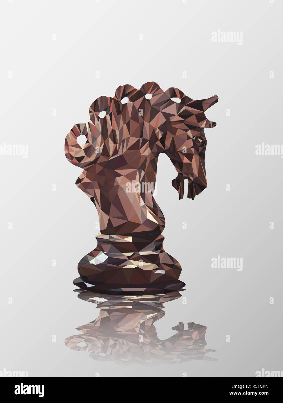 Illustration vectorielle de cheval low poly design triangle Banque de ...