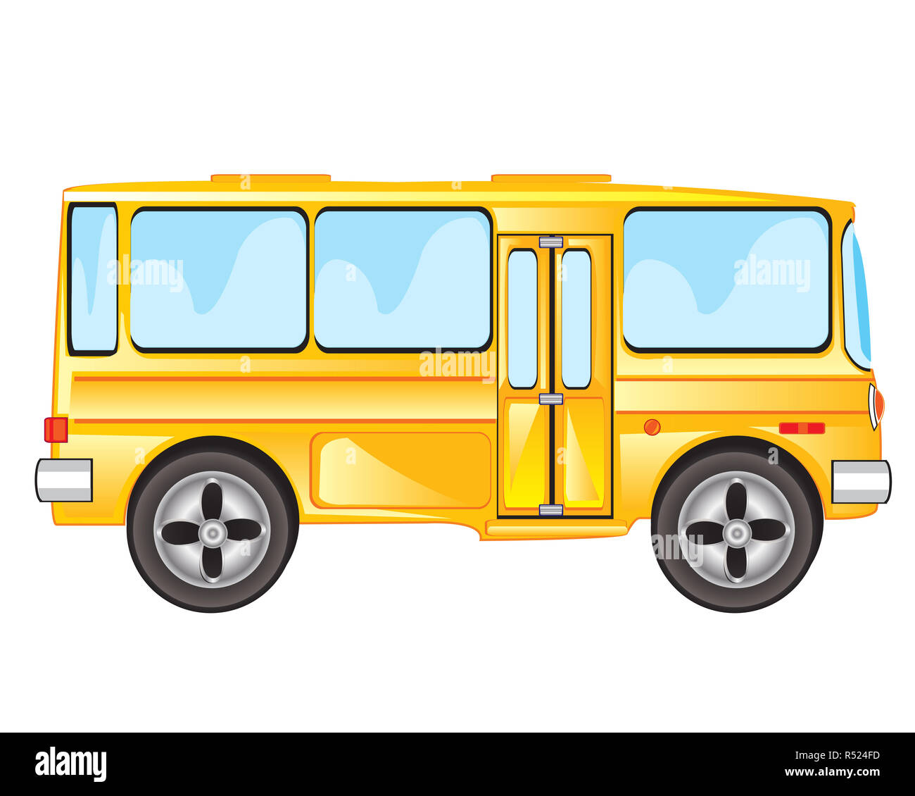 Bus jaune Banque d'images détourées - Alamy