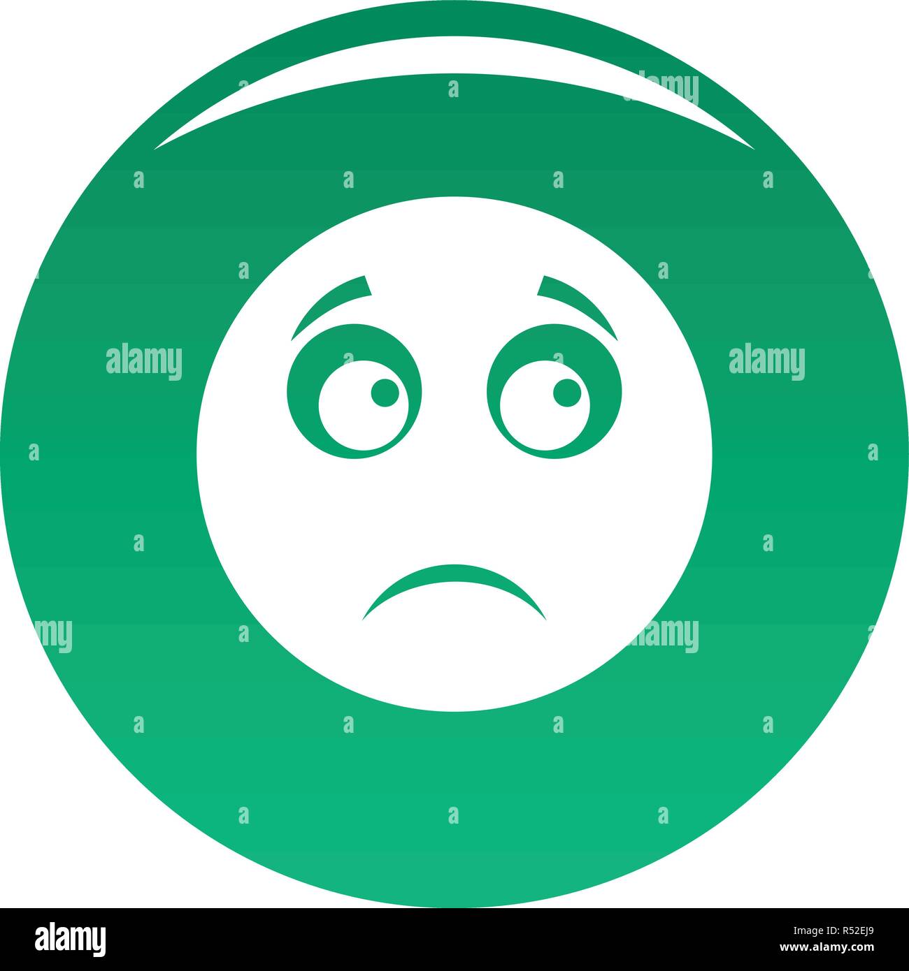 Sourire triste icône. Vector illustration simple de sourire triste icon ...