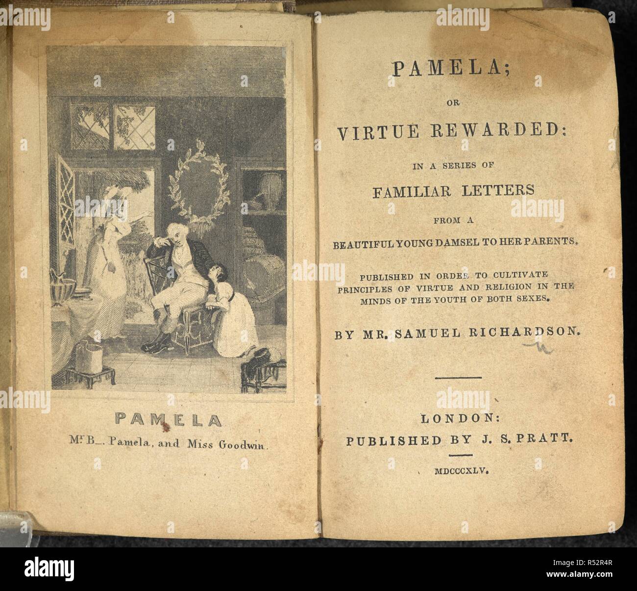'Mr B .Pamela, et Miss Goodwin.'. Pamela ; ou, la vertu récompensée ...