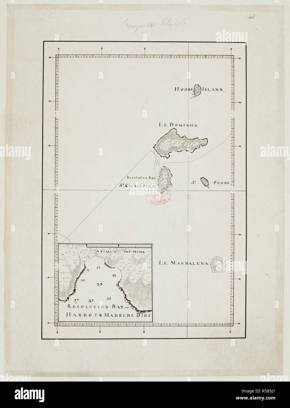 Tahuata map Banque de photographies et d’images à haute résolution - Alamy