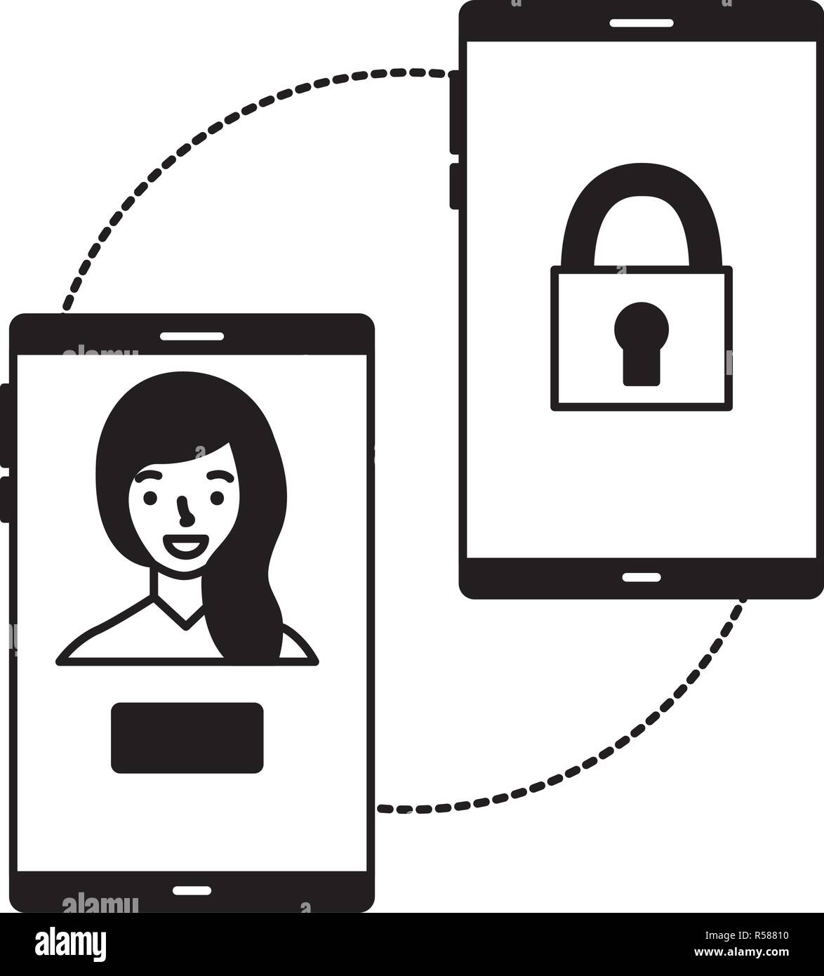 Traits du visage humain Banque d'images vectorielles - Alamy