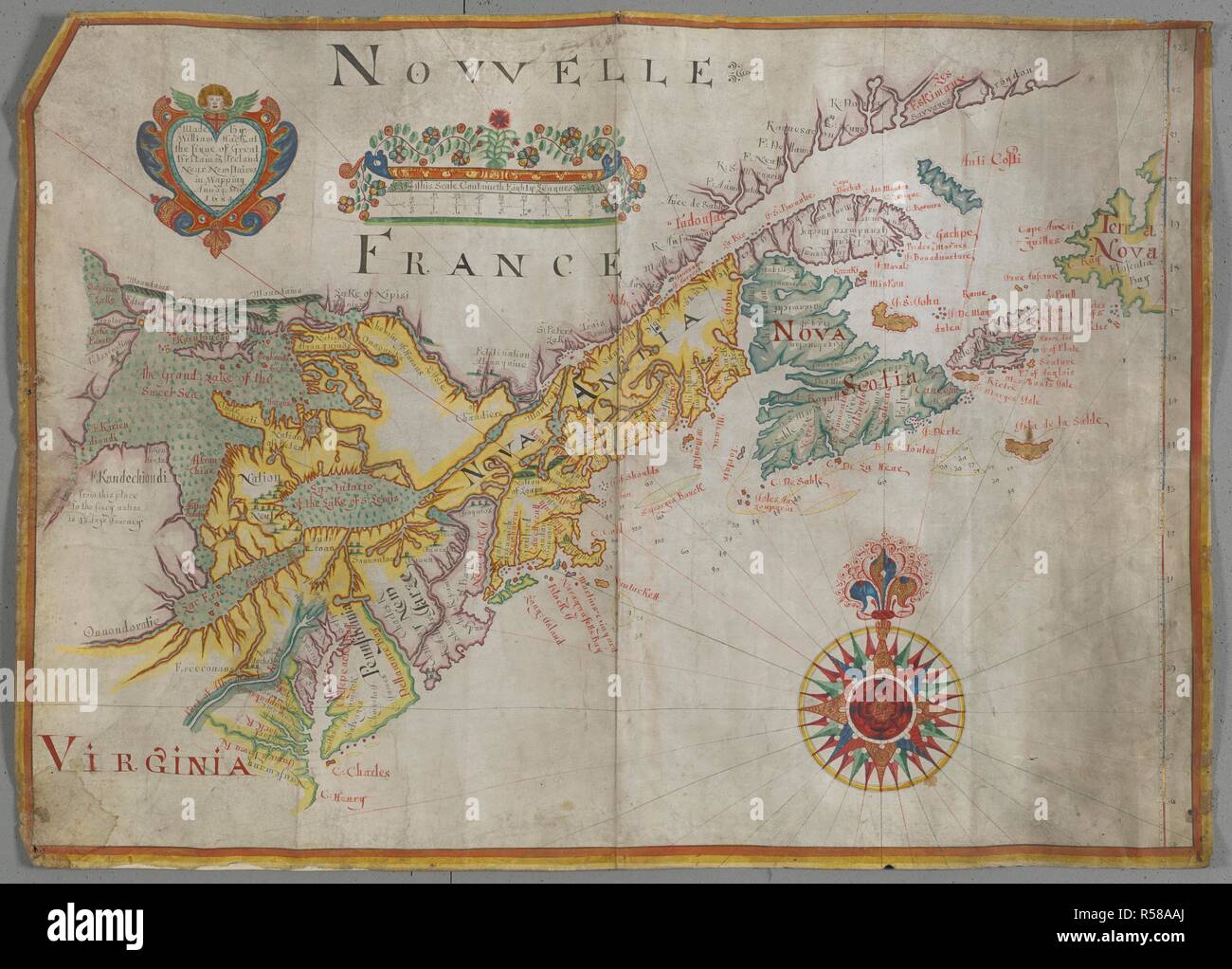 Carte de la france en 1648 Banque de photographies et d’images à haute ...