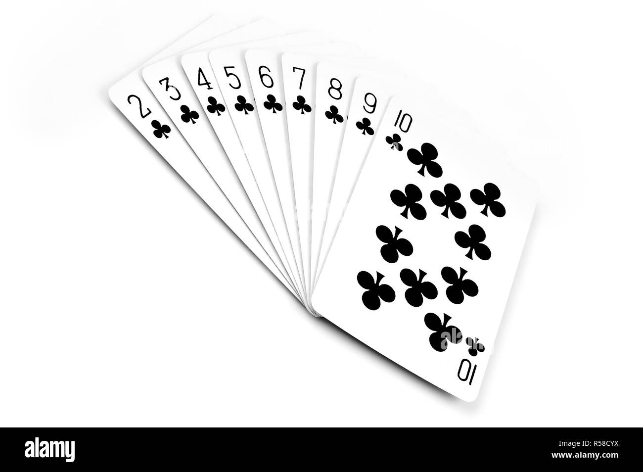 Feuille de chance Banque d'images noir et blanc - Alamy