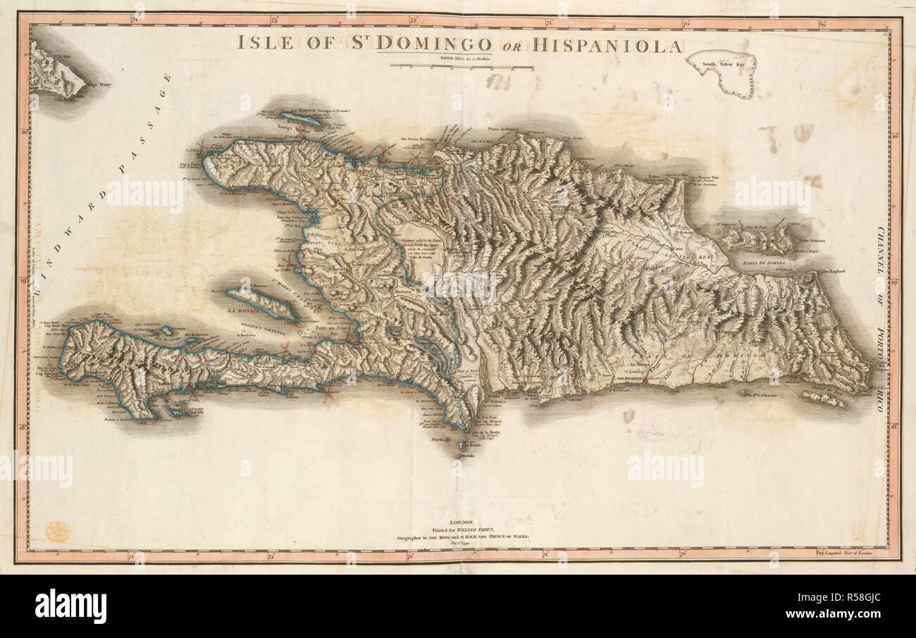 Map Of Hispaniola Photos & Map Of Hispaniola Images - Alamy