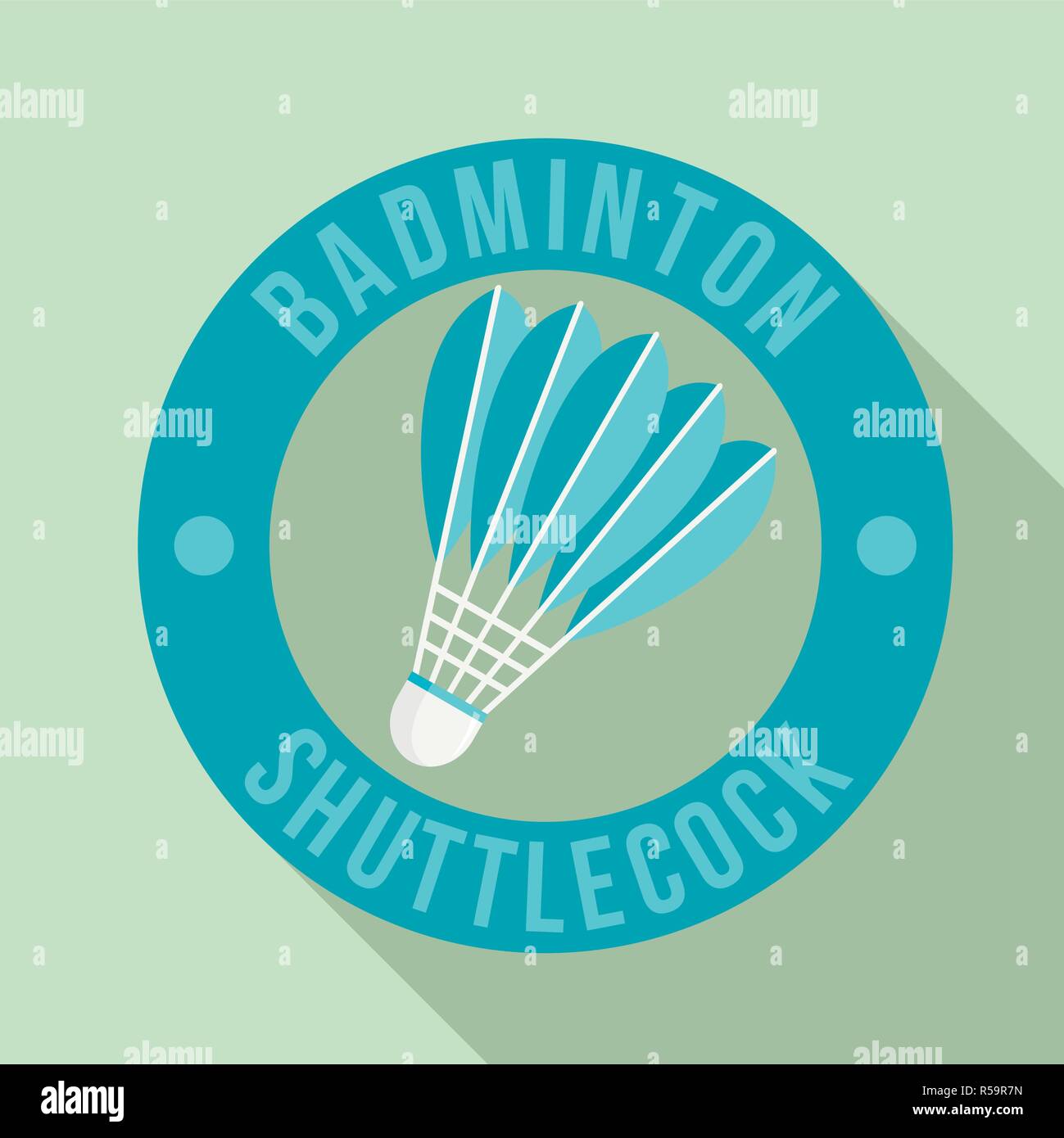 Badminton volant logo. Télévision illustration de badminton volant logo ...
