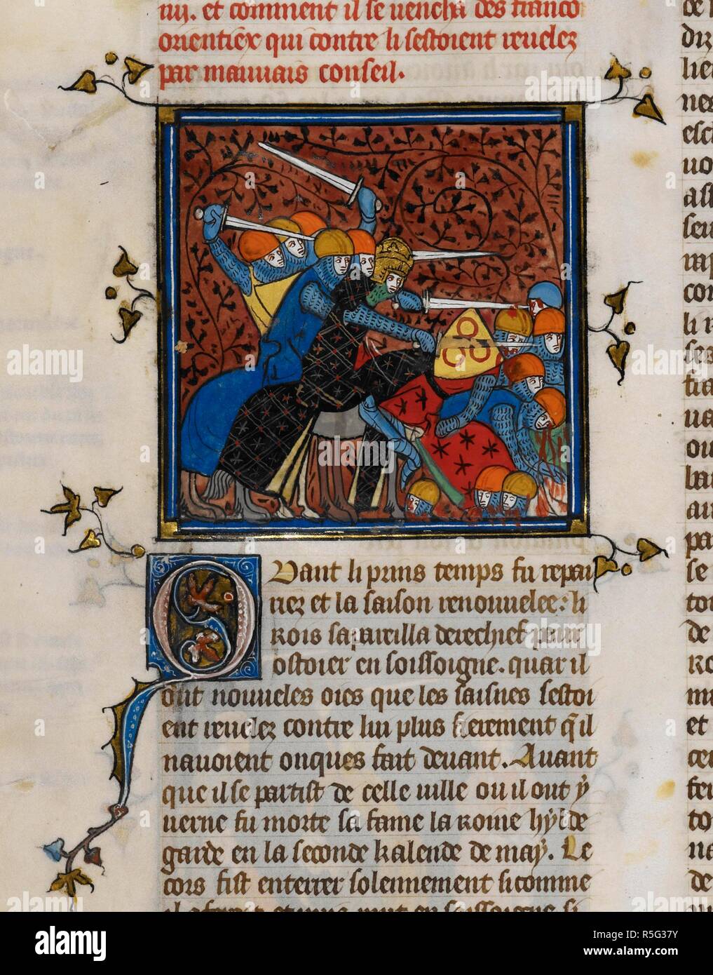 Charlemagne defeats the saxons Banque de photographies et d’images à ...