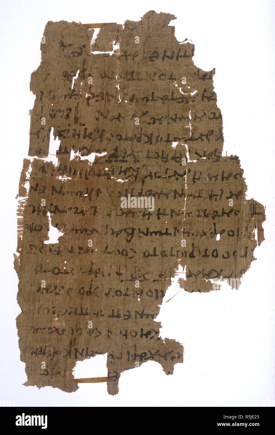 Egyptian papyrus fragment Banque de photographies et d’images à haute ...