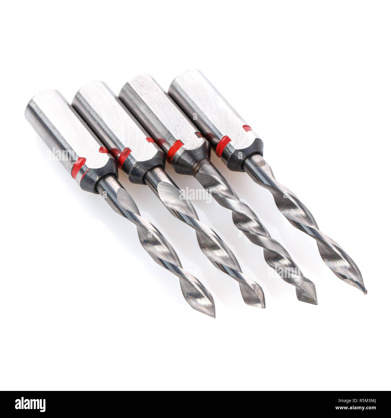 Outils professionnels de forets à bois isolé Photo Stock - Alamy