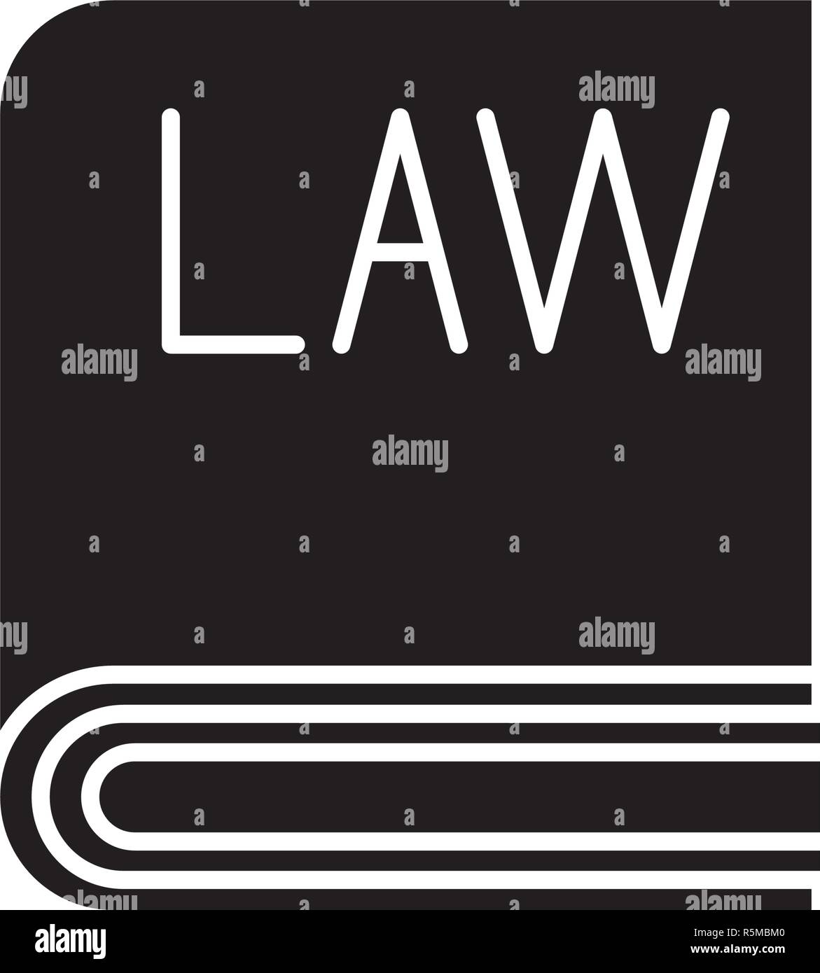 Loi icône noire, vector signe sur fond isolé. Loi symbole, illustration ...