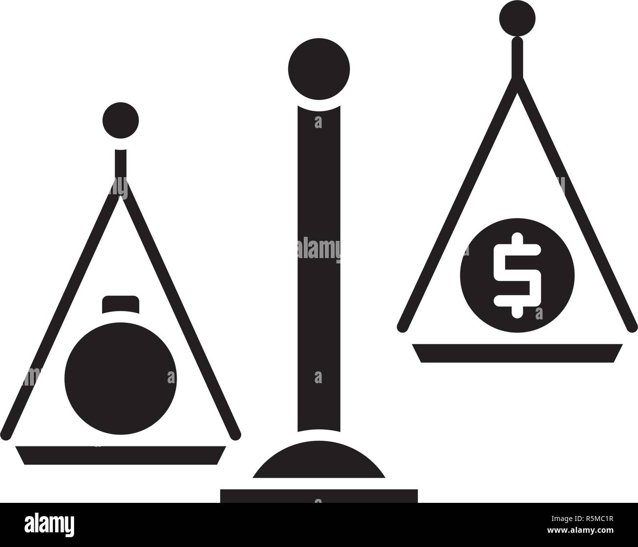 Débentures icône noire, vector signe sur fond isolé. Débentures symbole ...