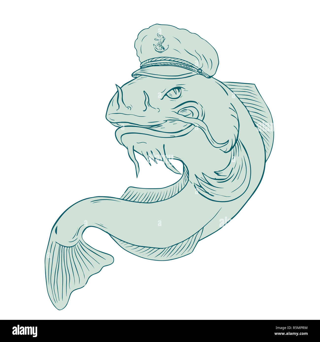 Dessin poisson capitaine Banque de photographies et d’images à haute ...