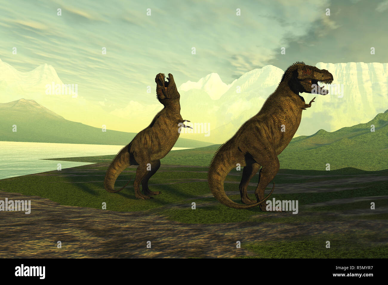 T rex roar Banque de photographies et d’images à haute résolution - Alamy