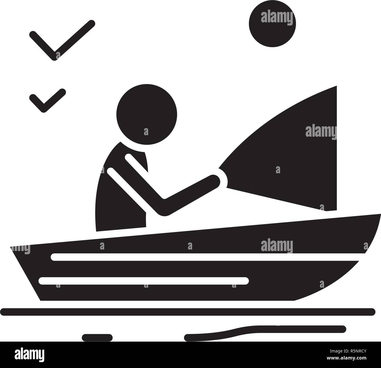 Bonne pêche icône noire, vector signe sur fond isolé. Bonne pêche ...