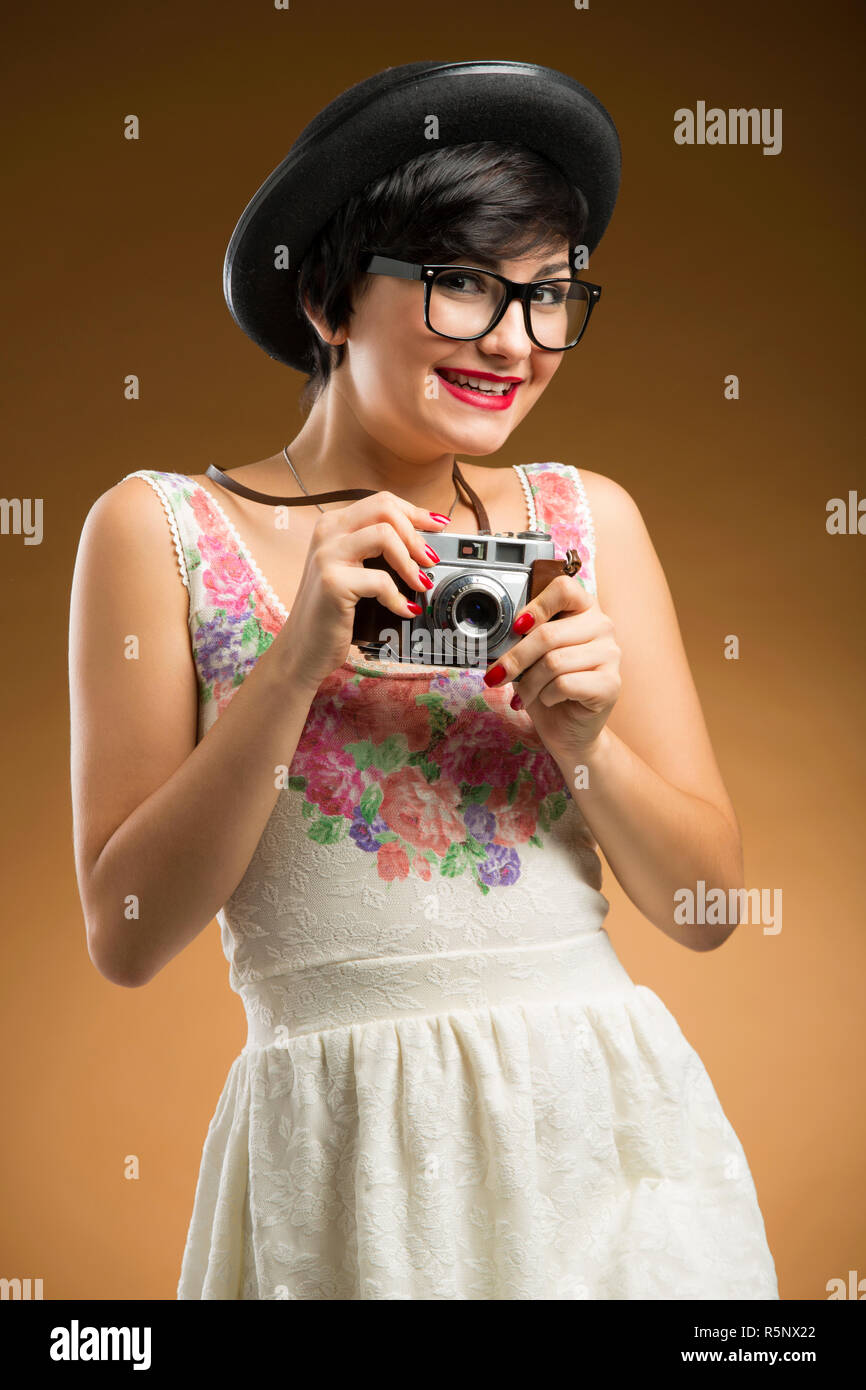 Fille vintage Banque de photographies et d’images à haute résolution ...