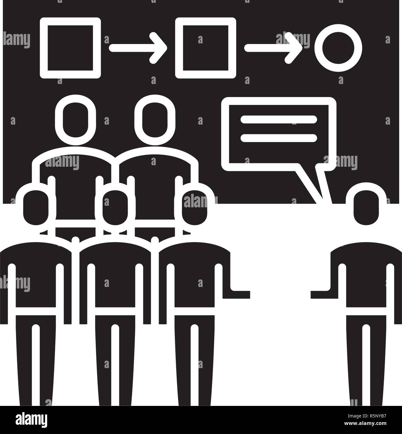 La segmentation de la clientèle icône noire, vector signe sur fond ... La segmentation de la clientèle icône noire, vector signe sur fond ...