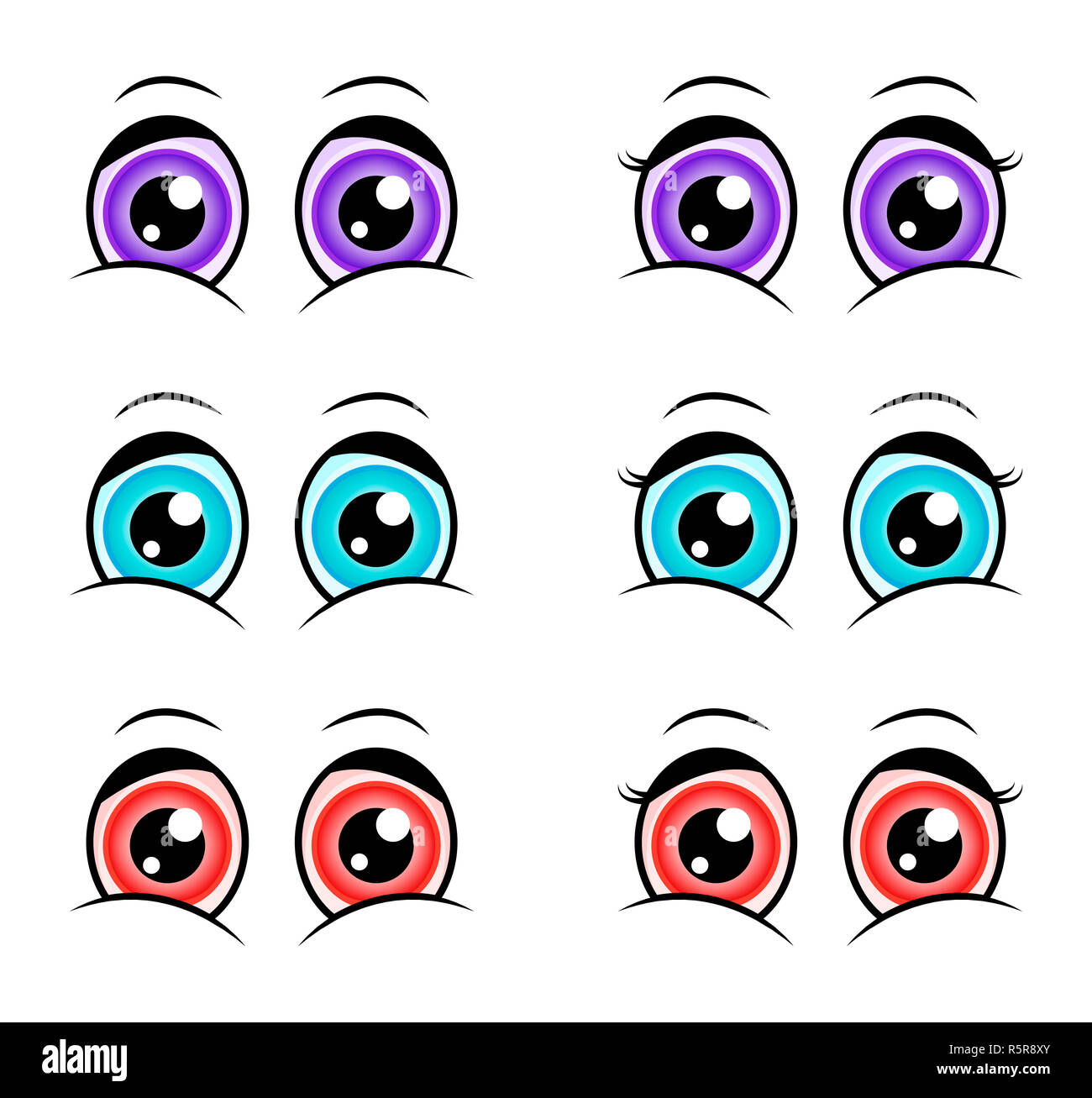 Yeux Cartoon Banque d'image et photos - Alamy