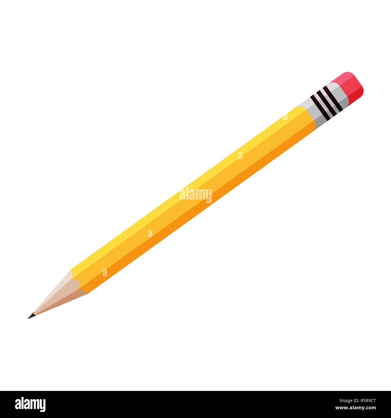 L'icône de crayon jaune symbole vecteur conception. Belle illustration ...