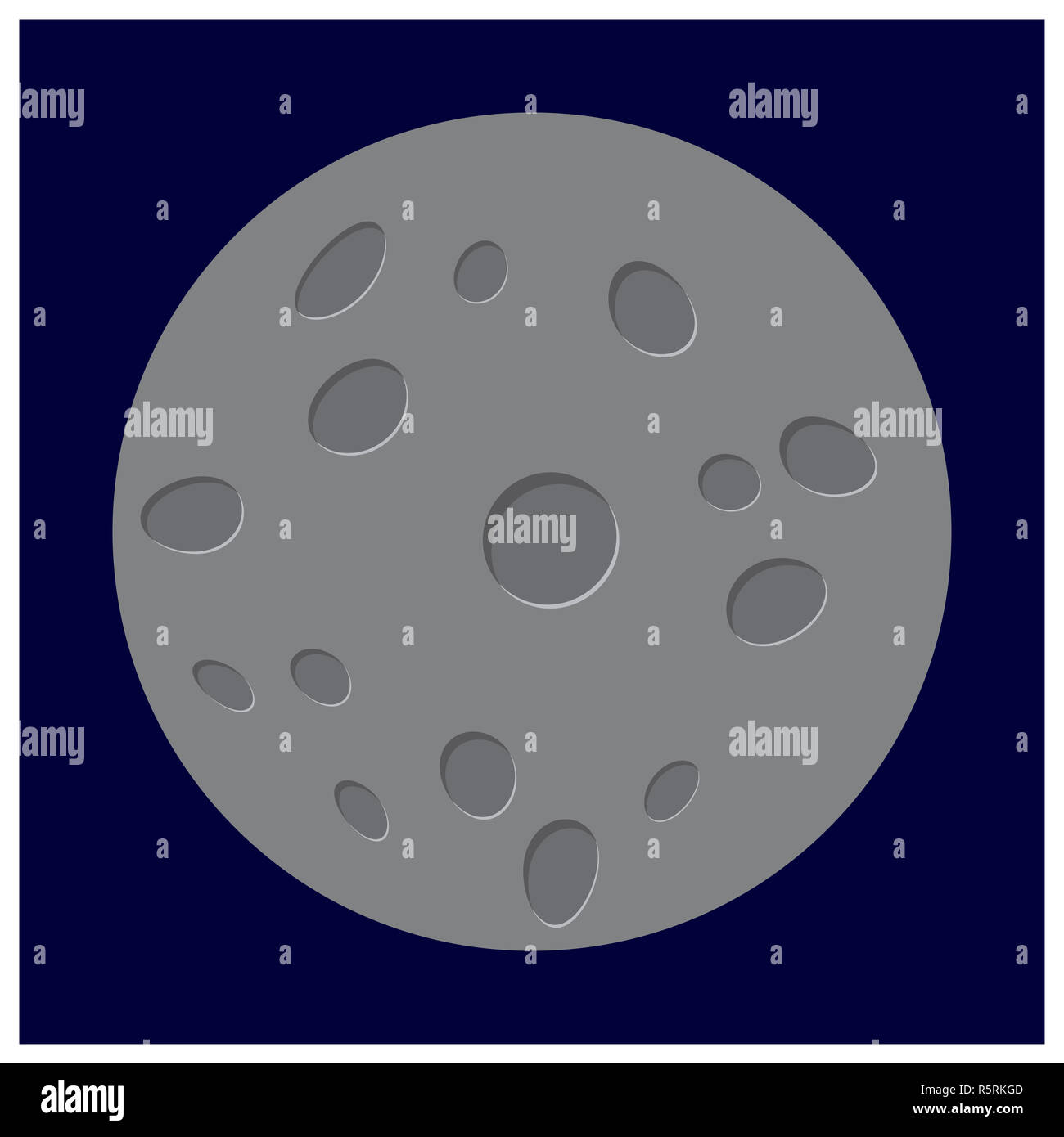 Full moon icon cartoon Banque de photographies et d’images à haute ...