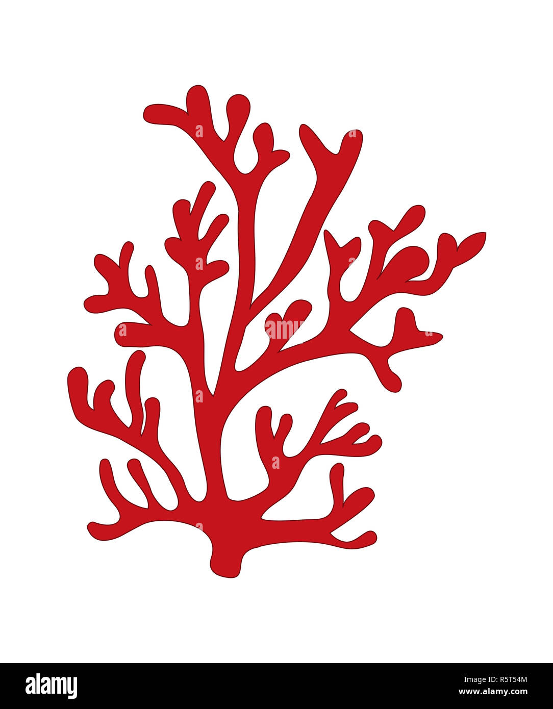 L'algue rouge silhouette vector icône Symbole du design. Belle ...