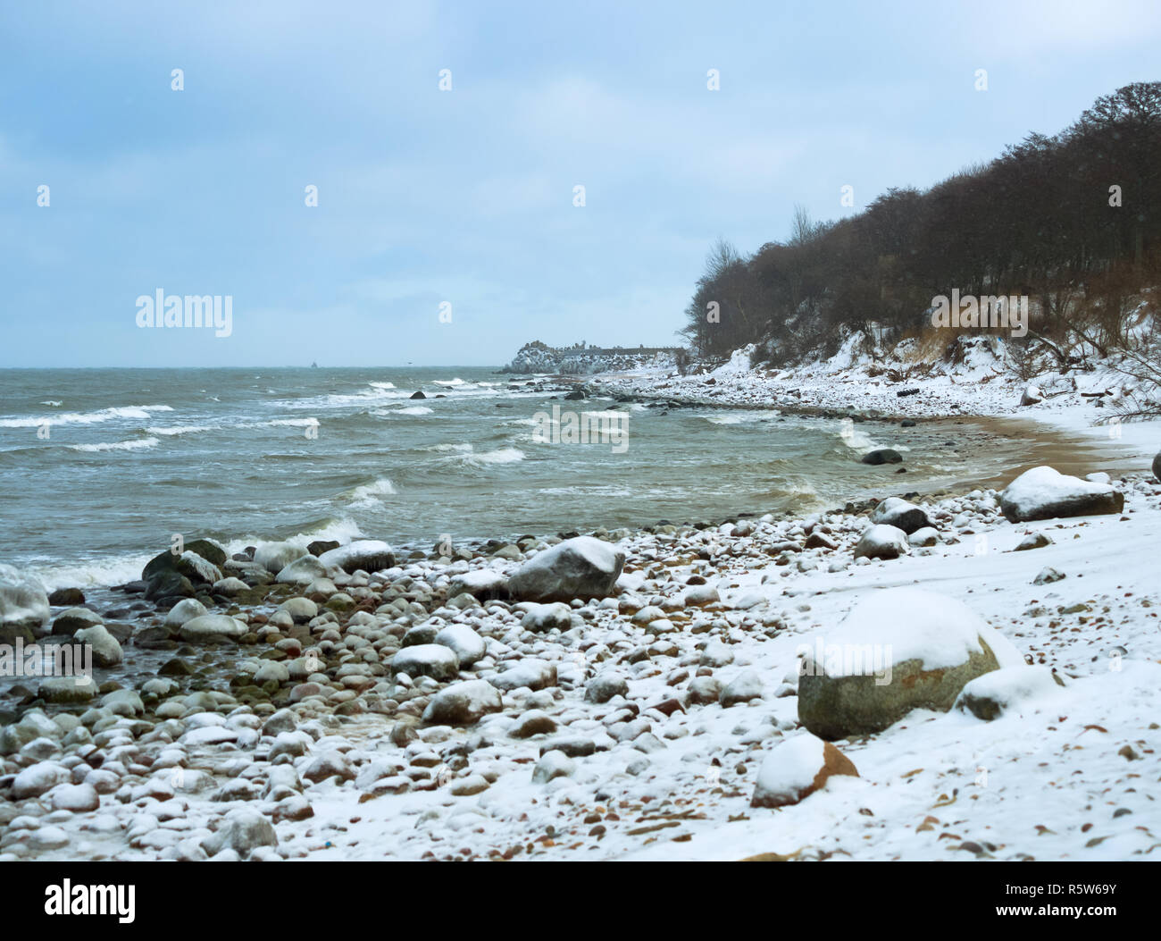 Mer et neige Banque de photographies et d’images à haute résolution - Alamy