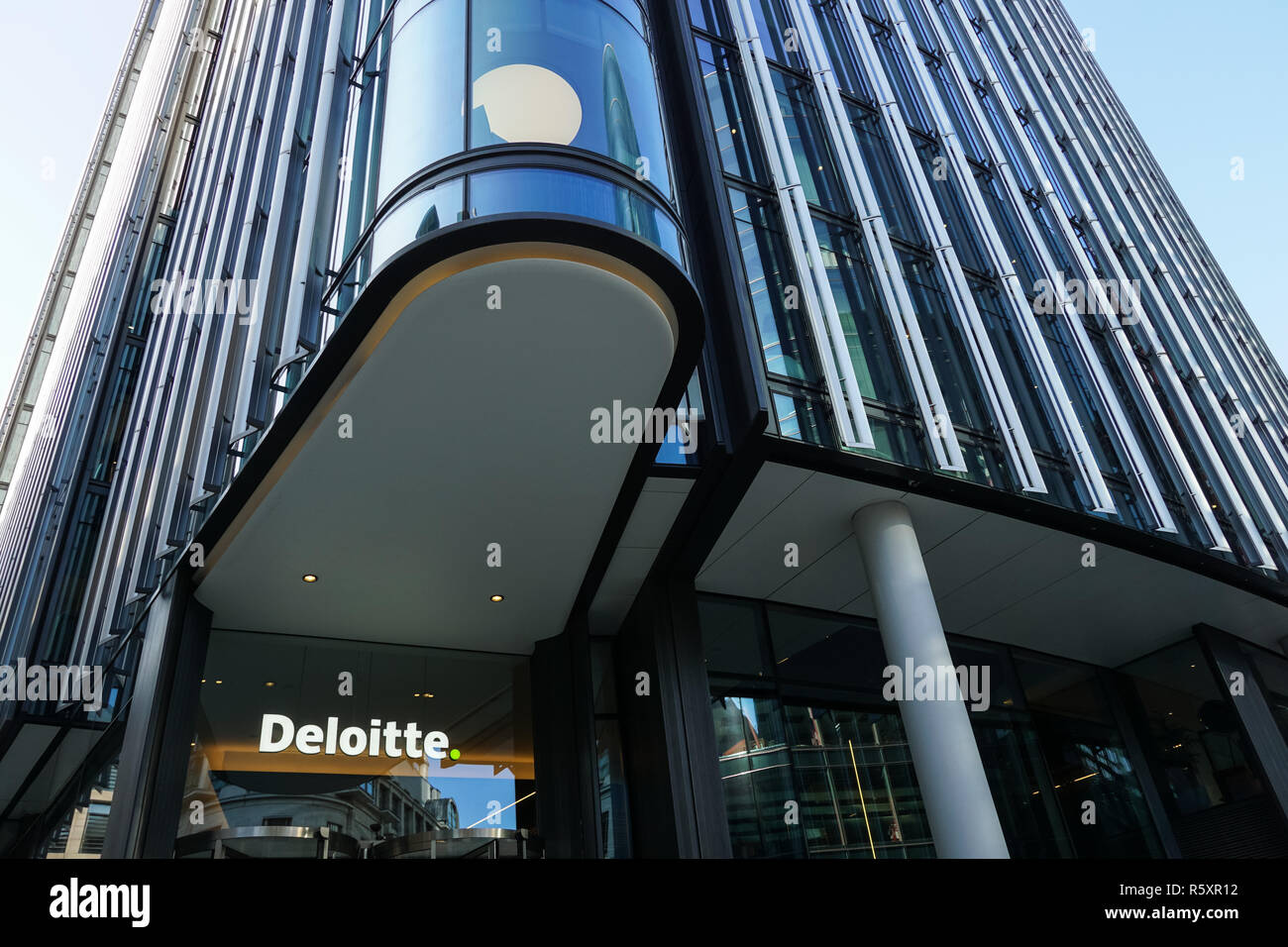 Au siège de Deloitte 1 nouvelle rue Square, Londres Angleterre Royaume ...