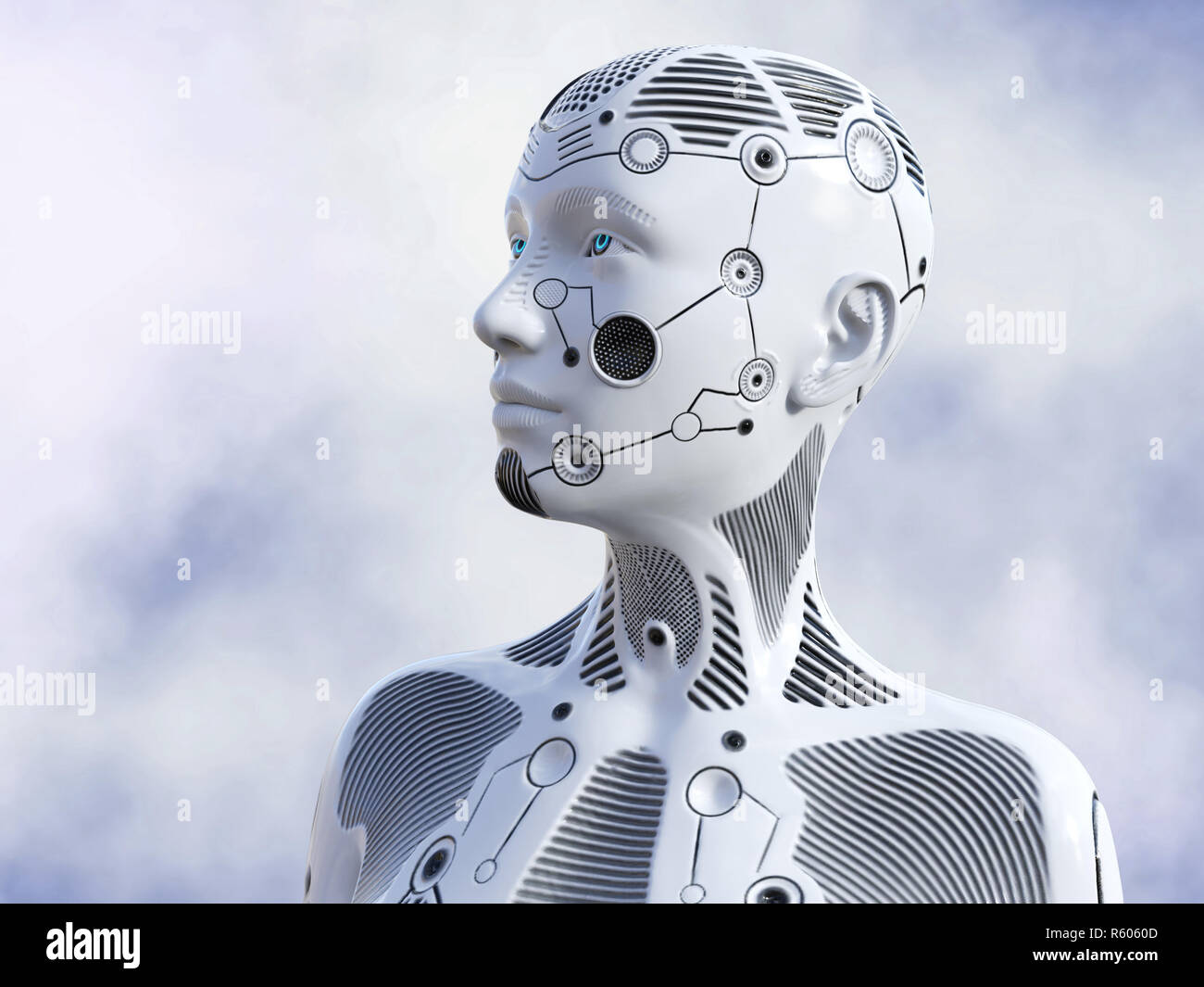 Female Robot Head Photos & Female Robot Head Images - Alamy